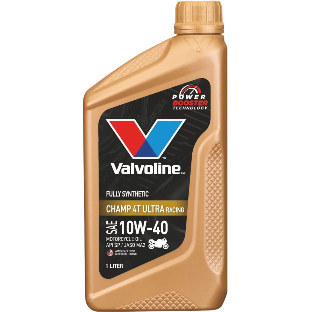VALVOLINE 10W-40 Champ 4T SN 10W-40 SN BIKE ENGINE MOTOR OIL 1 LITRE ...